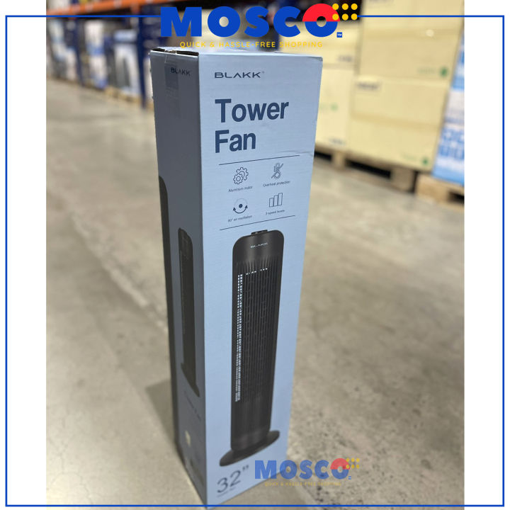 Blakk Tower Fan 29" Aluminum Motor 3 Speed Levels | Lazada PH