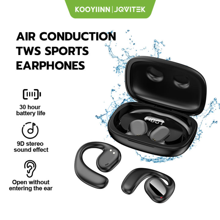 【COD】KOOYIINN OPEN EAR TWS Bluetooth 5.3 Earphone 18D HiFi Stereo Sound ...