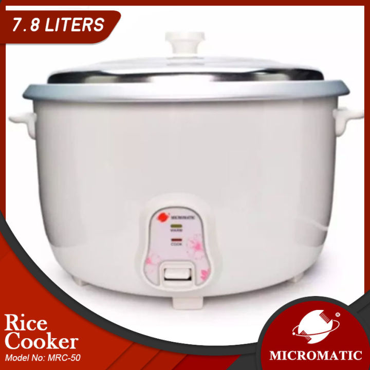Micromatic MRC-50 7.8L 45cups Heavy Duty Rice Cooker | Lazada PH
