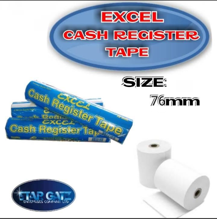 EXCEL CASH REGISTER TAPE 76MM SOLD PER PACK | Lazada PH