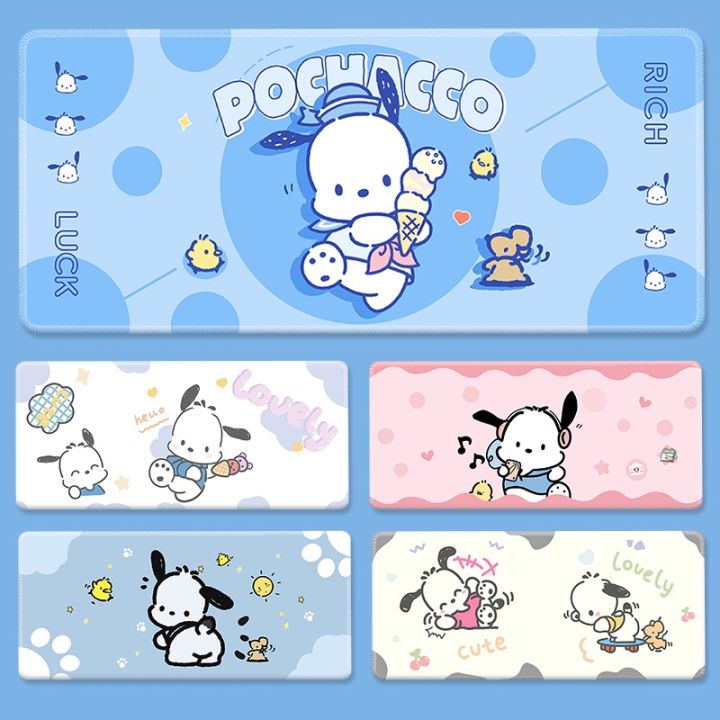 Pochacco Mouse Pad Cute Cartoon Sanrio Office Mat PC Computer Keyboard ...