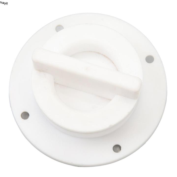 MAYIT High Strength Boat Drain Plug Kit Nylon White Transom Drain Plug ...