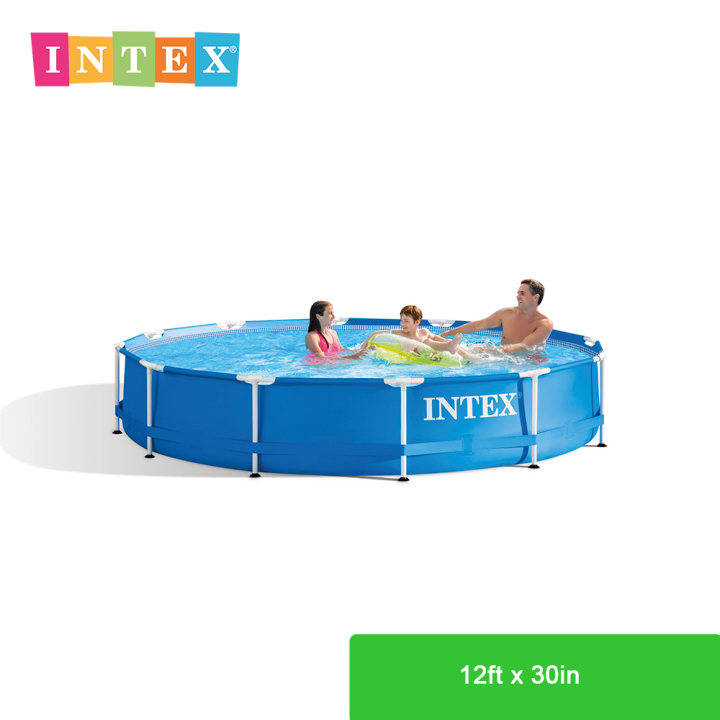 Intex® 28210 Metal Frame Pool Ages 6+ (12ft x 30in) | Lazada PH