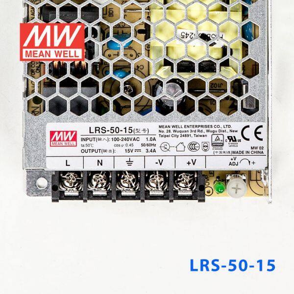 Mean Well LRS-50 Series 50W 3.3V 5V 12V 15V 24V 36V 48V meanwell Single ...