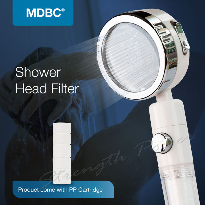 MDBC Hand Showerhead Filter Shower Water Filter High Pressure Power 3 ...
