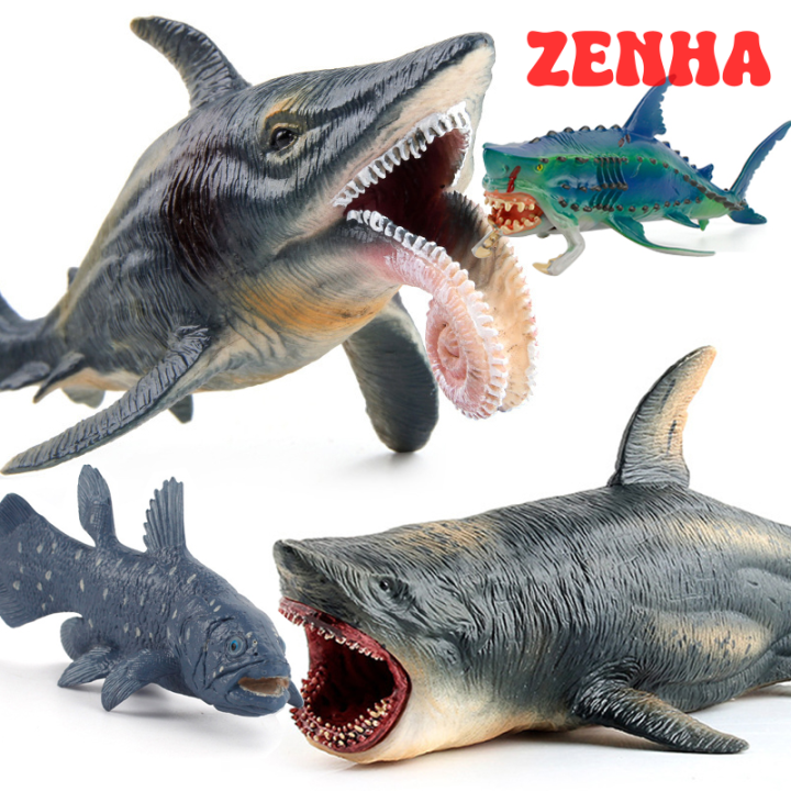 [ZENHA] Savage Ocean Sea Life Helicoprion Goblin Shark Megalodon Whale ...