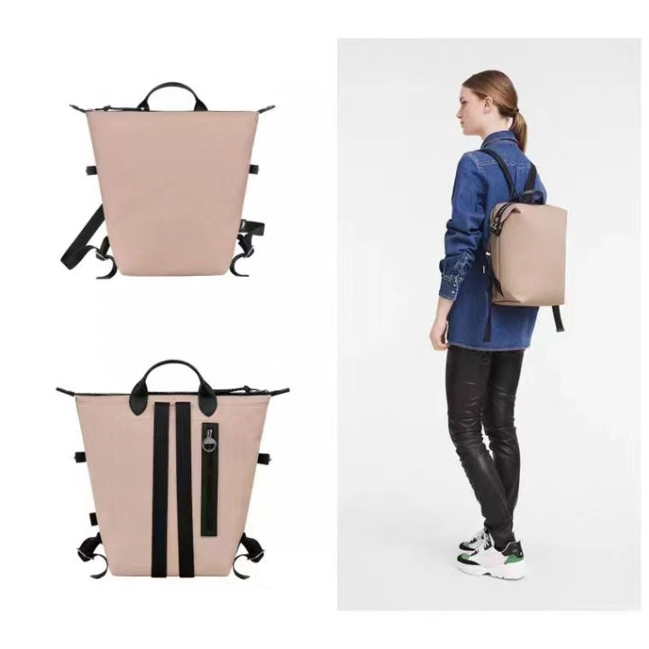 【MADE IN FRANCE】New Original LC Pliage Energy Nylon + Leather Backpack ...