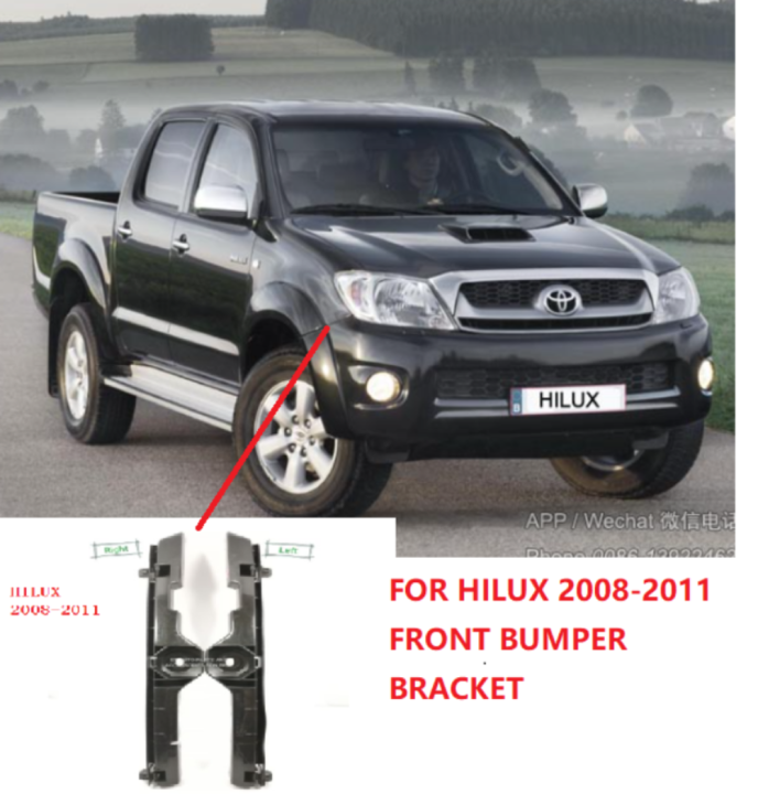 ZR For ToyotA Hilux Kun25/26 Front Bumper Side Bracket 1 pair year 2008 ...