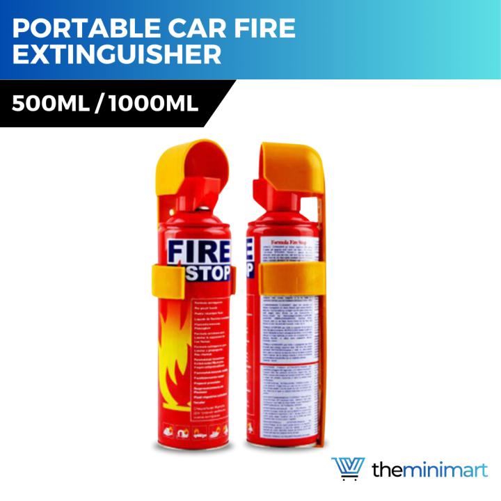 Portable Car Fire Extinguisher 500ml 1000ml Quick Response Emergency ...