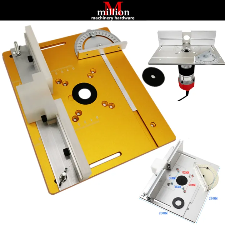 Aluminium Wood Router Trimmer Table Insert Plate for Woodworking ...