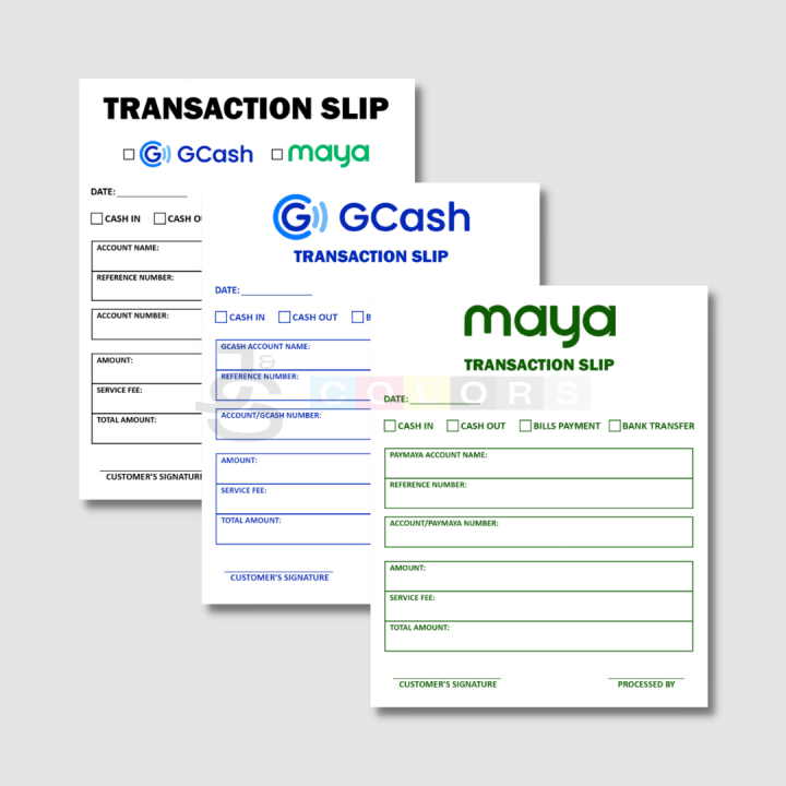 Gcash/Maya Transaction Pad | Lazada PH