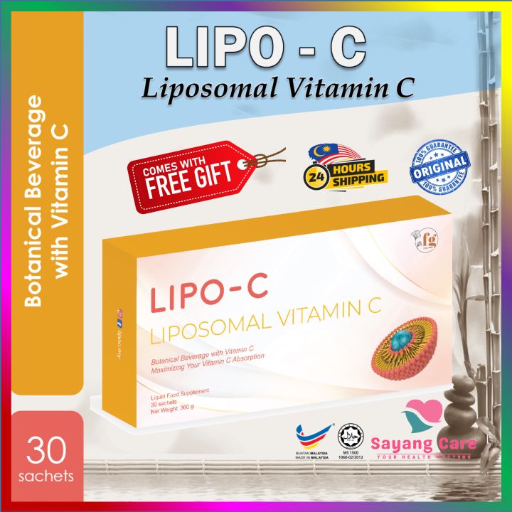 Lipo C Liposomal Vitamin C Botanical Drink Made in Malaysia Non Soy Great Absorption Non Alcohol ...