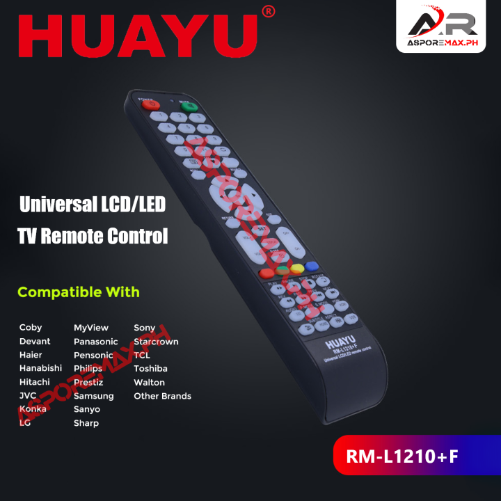 HUAYU RM-L1210+F Universal LED LCD TV REMOTE CONTROL | Lazada PH
