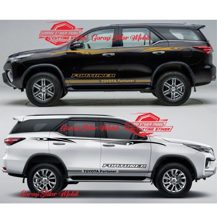 Stiker sticker mobil toyota fortuner stiker list body samping mobil ...