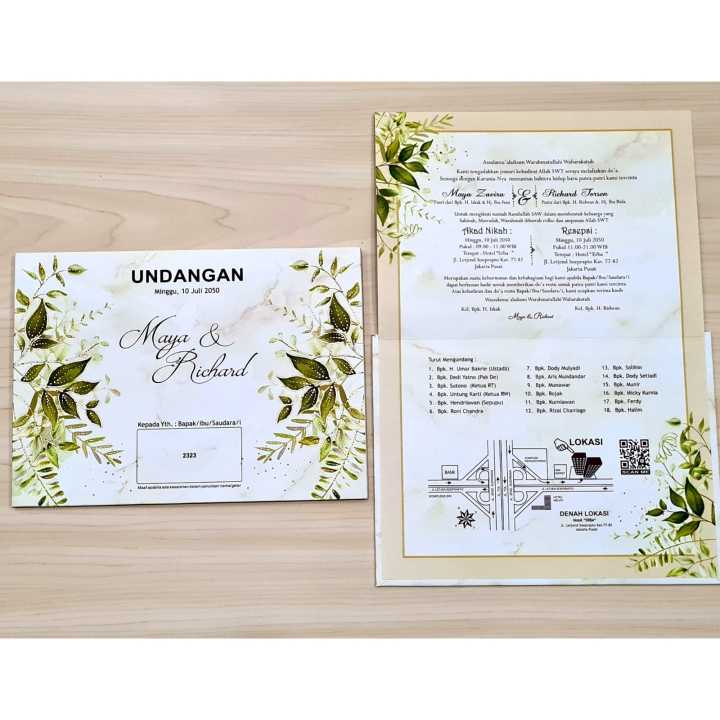 Undangan Blangko ERBA 2323 | Lazada Indonesia