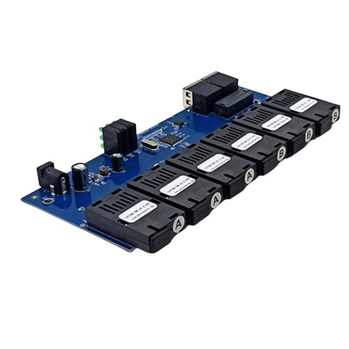 (SWBX) Single Mode Fiber Optic Converters, 6 Fiber Optic Ports, 0-20km ...