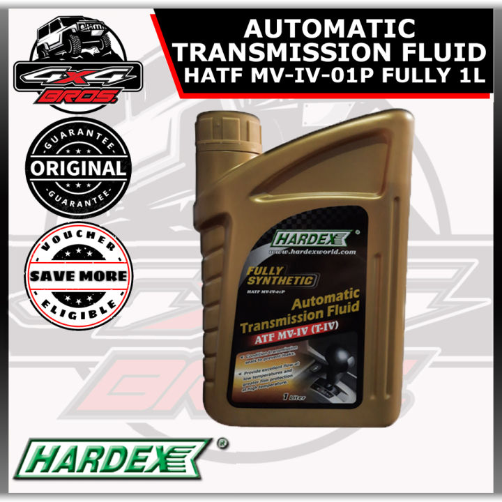 HARDEX AUTOMATIC TRANSMISSION FLUID ATF MV-IV-01P FULLY SYNTHETIC (1 ...