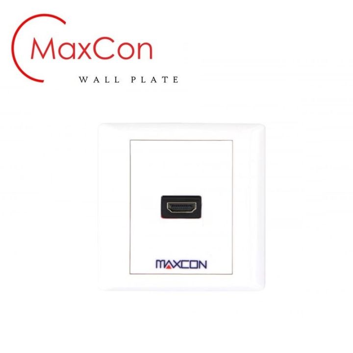 MAXCON HDMI Socket to Socket 3" x 3" PVC Wall Plate - MTW-682 | Lazada