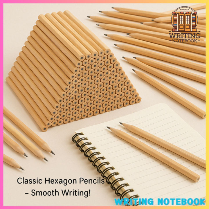 Hexagon HB Pencil Shape Wood Pencil for School Students Cheap Premium ...