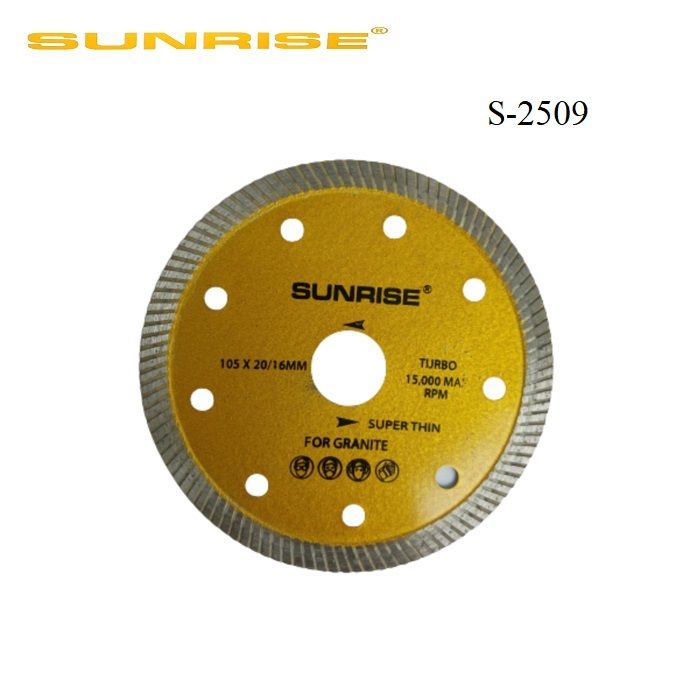 S-2509 DIAMOND CUTTING DISC 4" FOR GRANITE ,TILES,MARBLE ETC. SUNRISE ...
