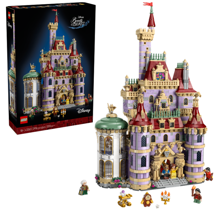 Lego Disney 43263 Beauty and the Beast Castle Belle Gaston LeFou ...