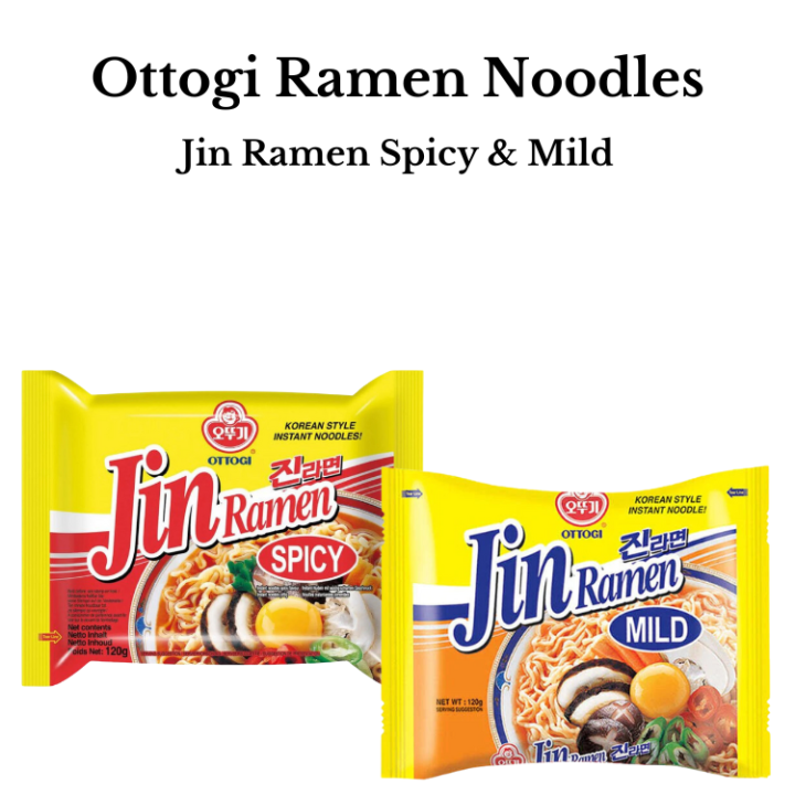 Ramen Noodles Ottogi Jin Ramen Instant Noodles Mild Spicy | Lazada PH
