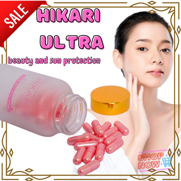 ORIGINAL HIKARI ULTRA Each capsule has 400mg Glutathione, 100mg Vitamin ...