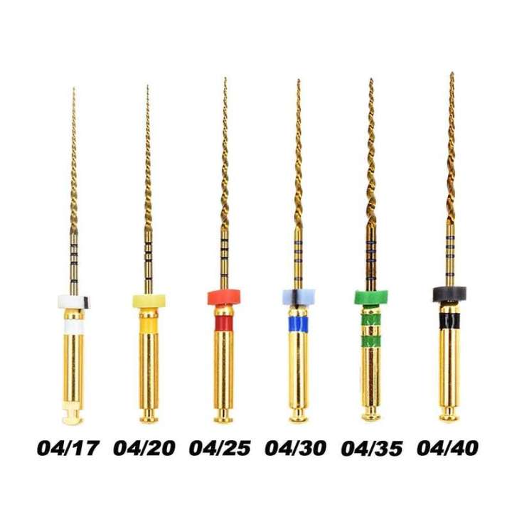 G Dental Heat Activated Gold Flexible Endo Files Canal Root Treatment ...