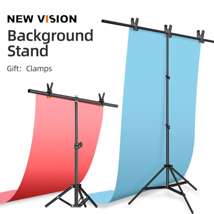 AMBITFUL 68x75cm 68x200cm PVC Background Stand Backdrop Stand with Clip ...