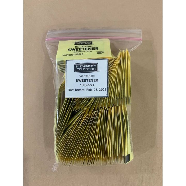 Members Selection No Calorie Sweetener 100 Packets | Lazada PH