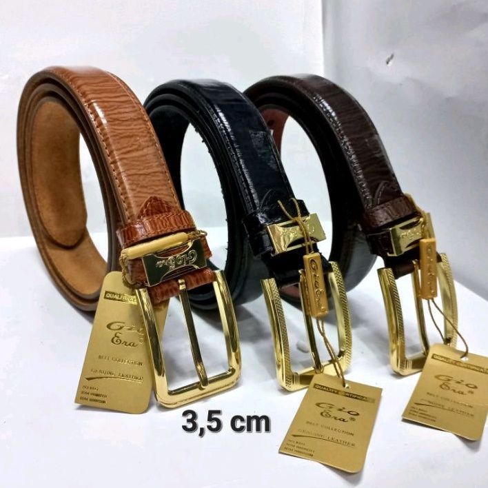 COD Gesper Pria Gio 2000 Kulit / Ikat Pinggang Kulit Gio 4 Warna ...