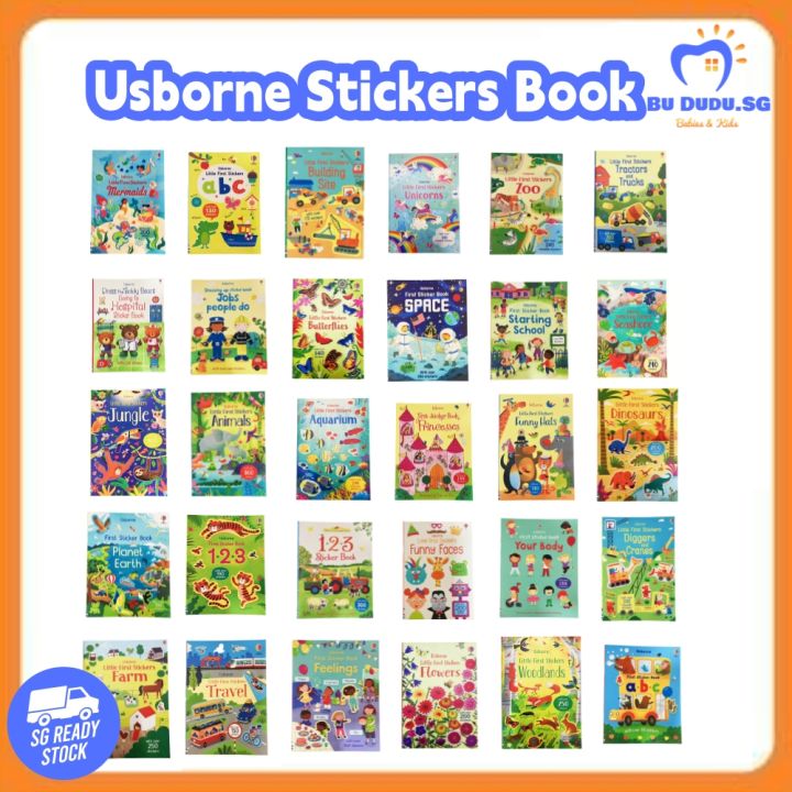 [Bu Dudu]Usborne Stickers Books Toddlers sticker Kids Stickers Playing ...