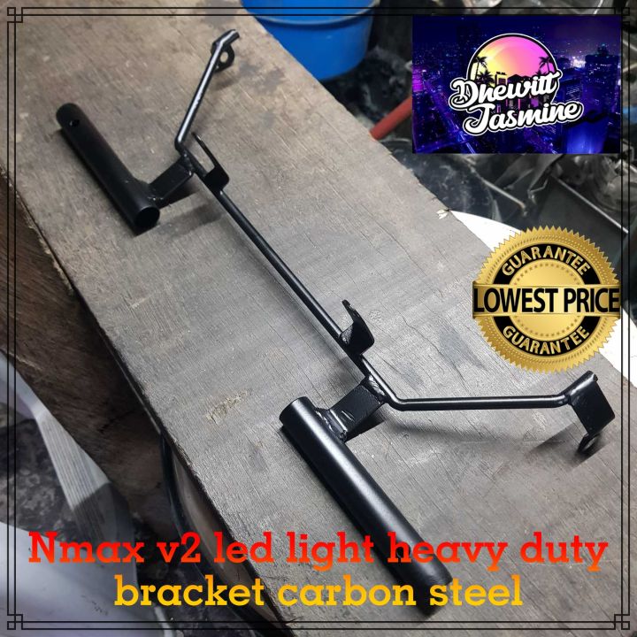 Nmax v2 led light heavy duty bracket carbon steel | Lazada PH