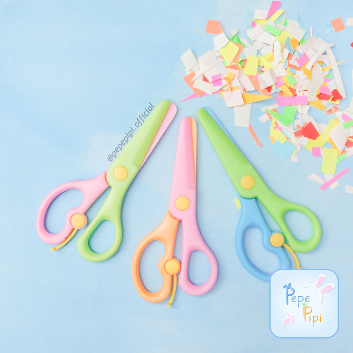 Gunting Balita Kids Tin Hao Full Plastik 2 Warna Gunting kertas Safety ...