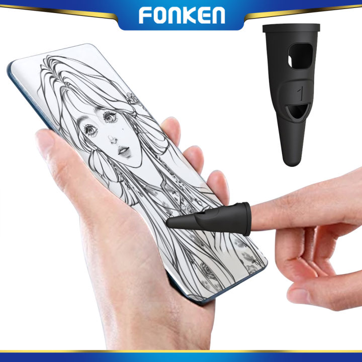 Fonken Capacitive Touch Screen Finger Cot Integrated Finger Cover ...