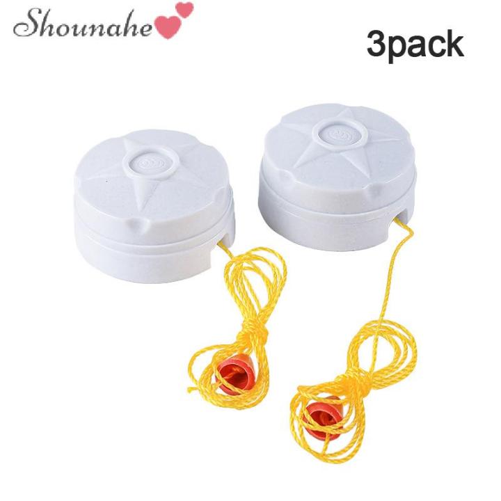 shounahe💕 【rjnfwlee】3PCS 250V 6A Ceiling Fan Lamp Wall Light Pull Chain ...