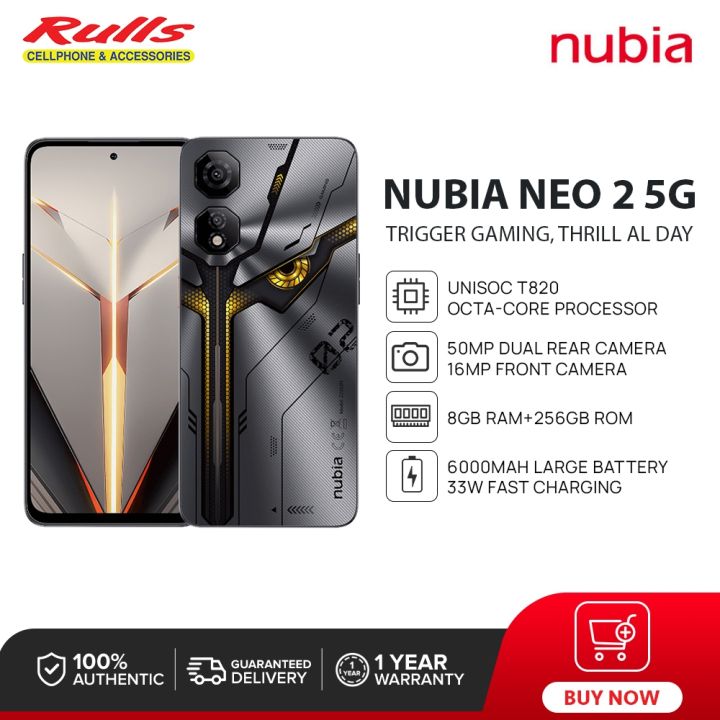 Nubia Neo 2 5G Smartphone | 8GB+256GB | Unisoc T820 | 6.72 FHD+ 120Hz Display | 50MP Dual Camera ...