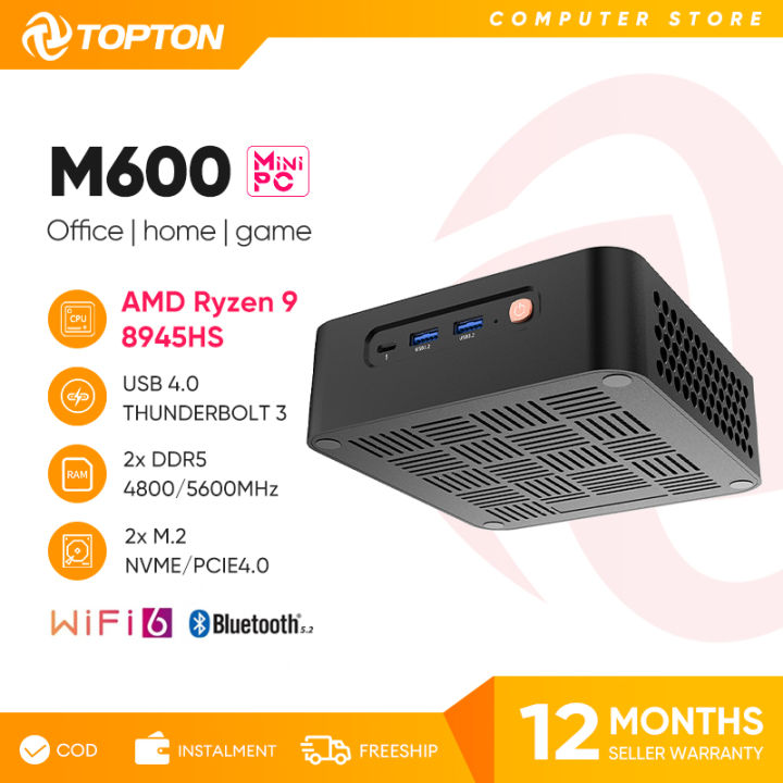 Newest M600 Rzyen 9 8945HS AMD AI Mini PC 2xDDR5 2xPCIe4.0 2x2.5G LAN ...