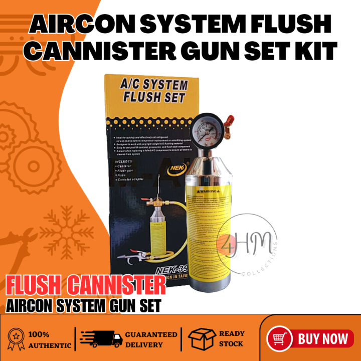 4HMC FLUSH CANNISTER Aircon System Flush Cannister Gun Set Kit | Lazada PH