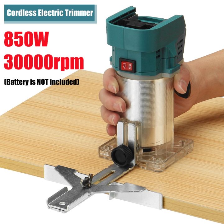 【Shishi】Cordless Electric Trimmer Woodworking Engraving Slotting ...