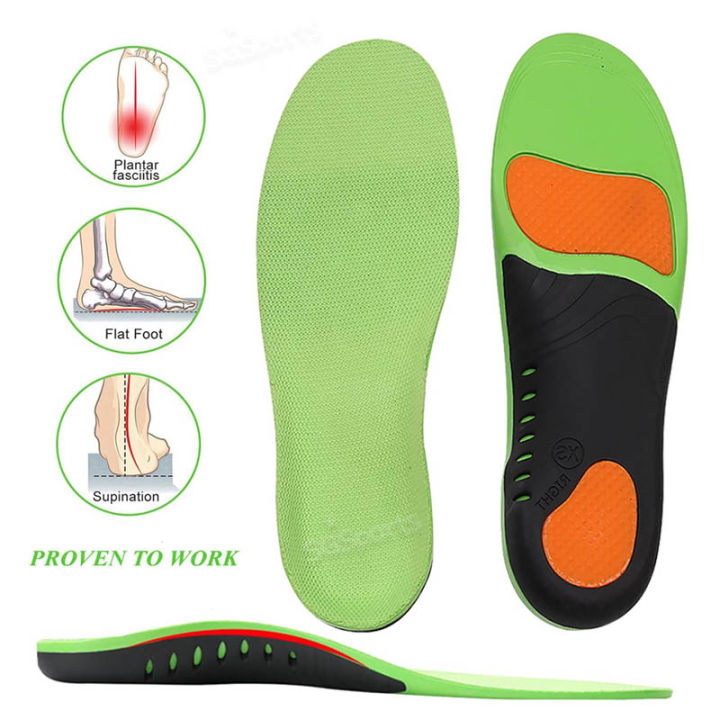 Plantar Fasciitis Arch Support Insoles Orthotic Inserts Safety Shoe ...