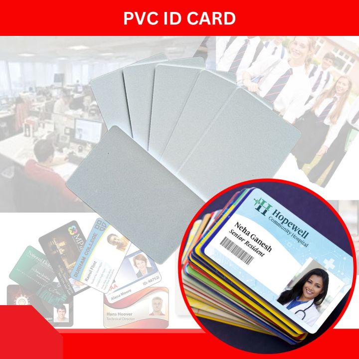 Glossy PVC ID Card Thermal Transfer Printer Compatible PVC Card , Blank ...