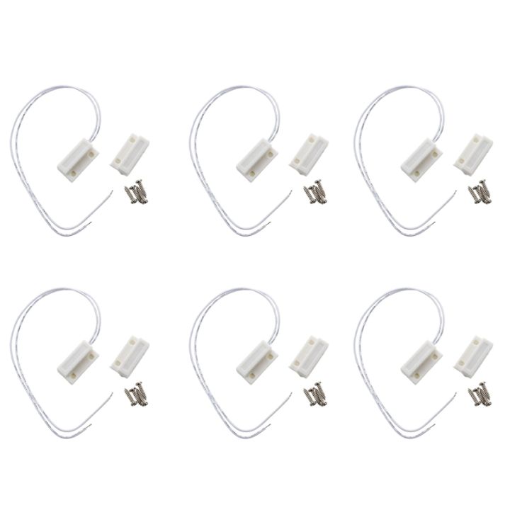 12X White Door Window Contacts Magnetic Switch Sensor | Lazada.co.th