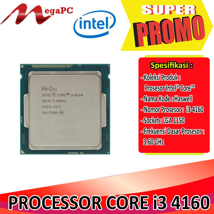 Processor Intel Core i3 4130/4150/4160 Soket 1150 / Hasswell / Generasi ...