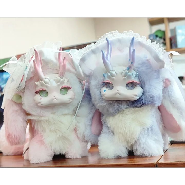 Eiffel New Tutulong Fantasy Forest Tea Party Series Blind Box Kawaii Rabbit Dragon Figure Plush ...