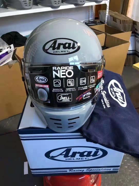 The new ARAI RAPIDE-NEO retro helmet is available for men and women in ...