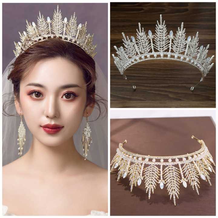 Iris Crown - Wedding Crown Korea - Mahkota Pengantin Mewah - Bridal Crown | Lazada Indonesia