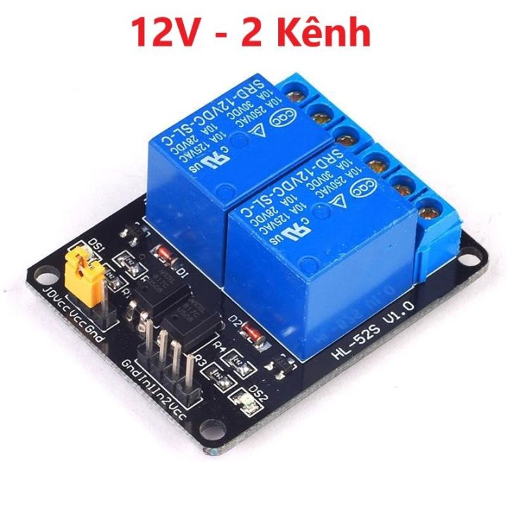 Module Relay 12VDC - Mạch Rơ le 12VDC 1 Kênh, 2 Kênh, Có Octo Bảo Vệ ...