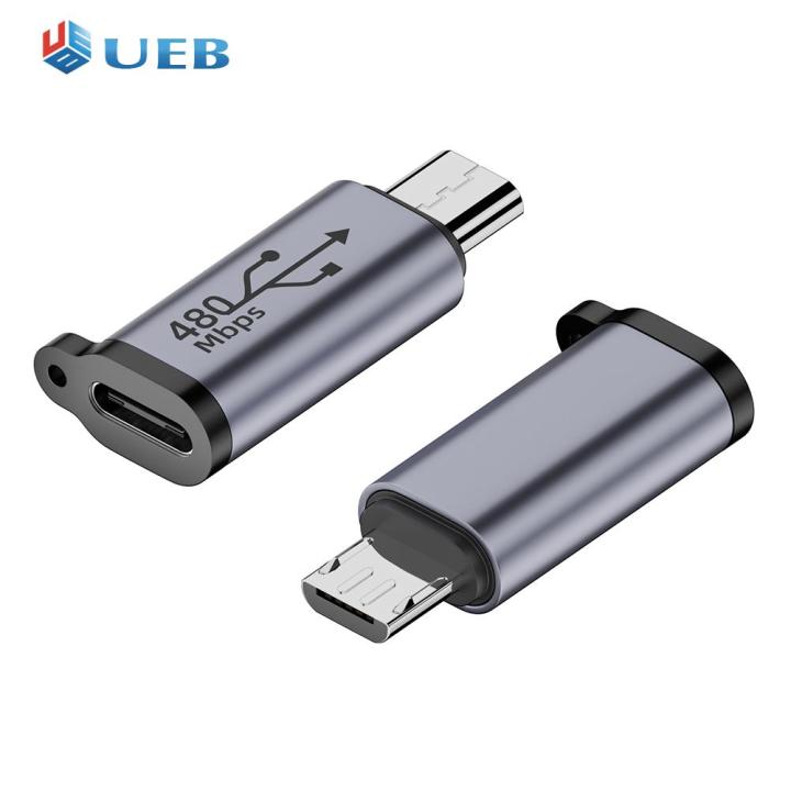 2pcs Loại C nữ sang Micro USB/USB mini chuyển đổi 5V 2A loại C nữ sang ...