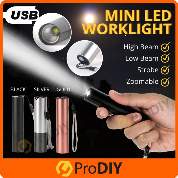 Mini Torchlight Waterproof Flashlight Pocket Strong Light With Rope for ...
